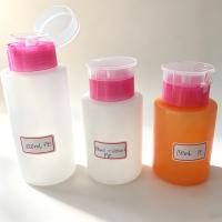 China 150ml 180ml 200ml HDPE Nail Polish Remover Bottle Round D56mm 33/410 for sale