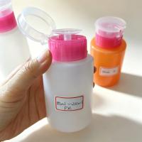 China 150ml 180ml 200ml HDPE Nail Polish Remover Bottle Round D56mm 33/410 for sale