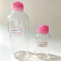 China 100ml 400ml Oval PET Cosmetic Bottle  With Flip Top Cap Cosmetic Plastic Toner Bottle for sale
