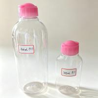 China 100ml 400ml Oval PET Cosmetic Bottle  With Flip Top Cap Cosmetic Plastic Toner Bottle for sale