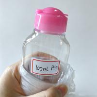 China 100ml 400ml Oval PET Cosmetic Bottle  With Flip Top Cap Cosmetic Plastic Toner Bottle for sale