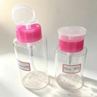China 150ml 200ml PET Nail Polish Remover Bottle For Plastic Round Bottle Packaging for sale
