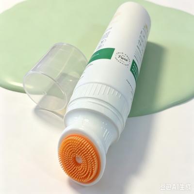 China Sizes Available 5-layer D50mm Silicone Brush Cosmetic Tube Plastic Tubes for Shower Gel Cream for sale