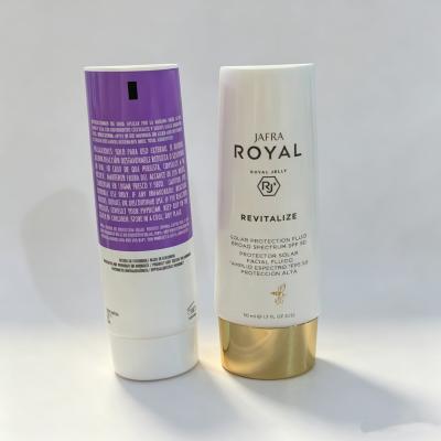 China D40mm Oval Shape Plastic Cosmetic Tube for Cream and Lotion with Stamping and Silk Printings for Packaging for sale