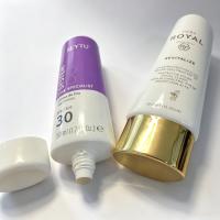 China D40mm Oval Shape Plastic Cosmetic Tube for Cream and Lotion with Stamping and Silk Printings for Packaging for sale