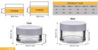 China 15g 30g 50g 100g Thick Wall PET Cosmetic Jar For Face Cream Container Packaging for sale