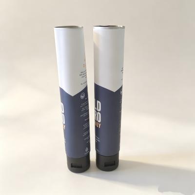 China D30mm M15 Aluminum Cosmetic Tube With Flip top Cap For Cosmetic Metal Tube Packaging for sale