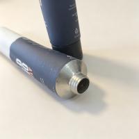 China D30mm M15 Aluminum Cosmetic Tube With Flip top Cap For Cosmetic Metal Tube Packaging for sale