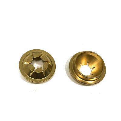 China Copper Golden Pressure Foot Disk Insert 28mm For CNC PCB HiCNC Drilling Machine OEM Available for sale