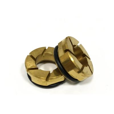 China Golden Steel Slotted Pressure Foot Disk Insert for PCB Hitachi Machine Consumables Manufacturer for sale