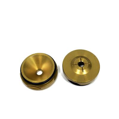 China Small Hole Pressure Foot Disk Insert Golden Steel For CNC Hitachi Drilling Machine OEM Available for sale
