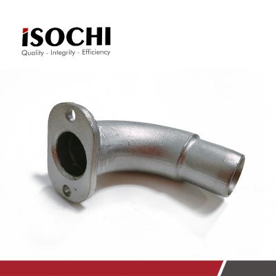 China Hans Machine Part Sliver Aluminum Vacuum Elbow Tube Connect Customize Available for sale