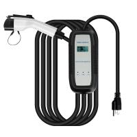 China 16A Mobile Electric Car Charger LCD 1.3-Inch Display Screen LED Indicator Light Home New Energy Vehicle Charging Gun for sale