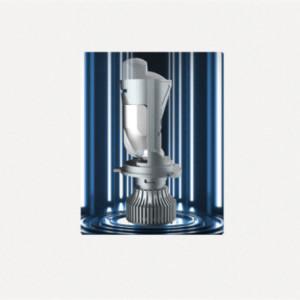 China Double Ball Bearing Fan LED Car Headlights 35w / Bulb 800 Million Hours for sale