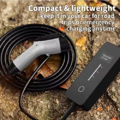 China J1772 Portable EV Charger 40A 3.5KW-7KW 110-240V AC for sale