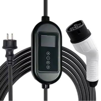 China GBT Portable EV Charger 3.5KW 16A 110V-240V Black for sale