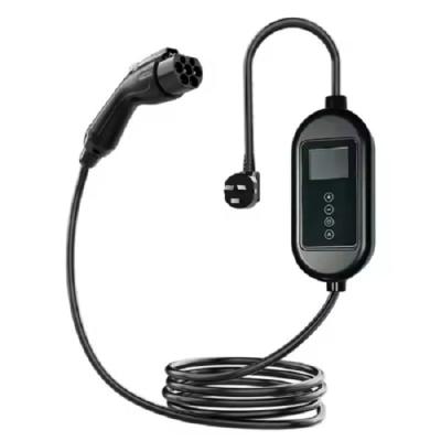 China GBT 3.5KW Portable EV Charger 16A 110V-240V Black for sale