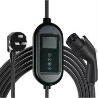 China GBT 3.5KW Portable EV Charger 16A 110V-240V Black for sale