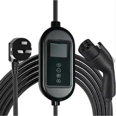 China GBT 3.5KW Portable EV Charger 16A 110V-240V Black for sale