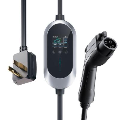 China Portable EV Car Charger Designed for Easy Plug and Play Operation with Safety Certifications Including TUV CE and FCC for sale