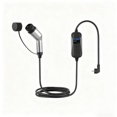 China Portable EV Car Charger Featuring 1.3 Inch LCD Display and Adjustable Current from 8A to 40A for Flexible Charging Needs for sale
