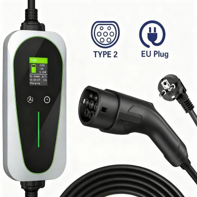 China Portable EV Car Charger with Intelligent Auto Detection System and Real Time Monitoring Display for Enhanced Safety for sale