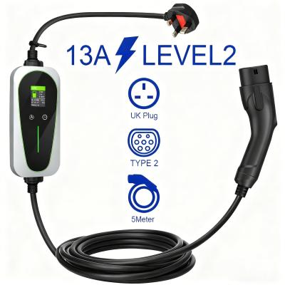 China Portable EV Car Charger Designed for Simple Plug and Play with No Special Wiring Needed Featuring Compact Design and Safety Features for sale