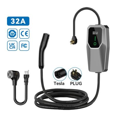 China Portable EV Car Charger engineered to endure harsh weather conditions with IP65 dust and water resistance for outdoor for sale