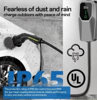 China Portable EV Car Charger with Digital Display Adjustable Current and Safety Certifications for Durable Charging Solutions for sale