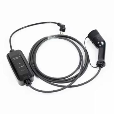 China Portable EV Car Charger Supporting All Major Electric Vehicle Brands with Universal SAE J1772 and IEC 62196 Connectors for sale