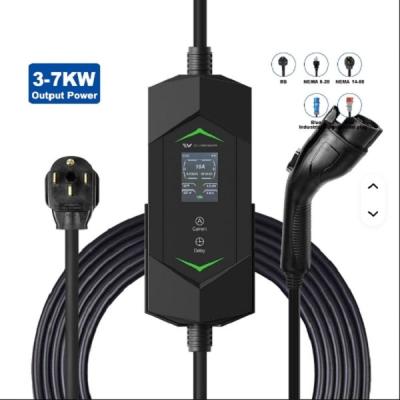 China Portable EV Car Charger with 40A Output Current IP65 Waterproof Rating and 2.5
