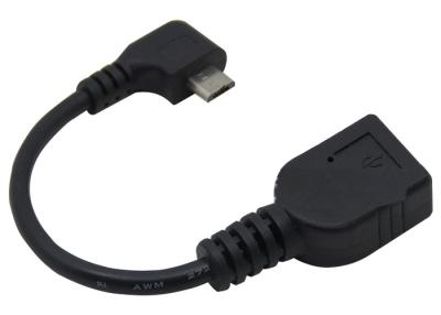 China Customized 90 Degree Elbow 200mm USB To OTG Cable for sale