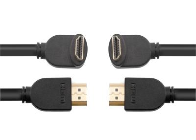 China 1500mm Right Angle HDMI Overmolded Cable Assemblies for sale