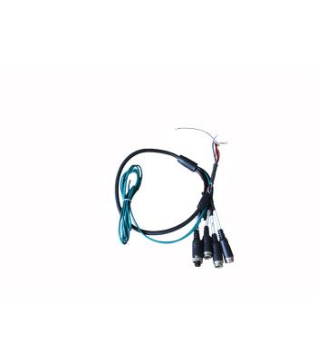 China 5 pin wires DC connection cable black color water proof for monitoring camera for sale