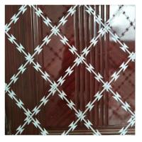 China BTO-10 BTO-12 Hot Dip Galvanized Barbed Razor Wire with 2.5mm Wire Diameter for Anti Climb Security for sale