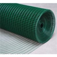 China BWG8-BWG26 Green Powder Coated PVC Welded Wire Mesh Rolls 25mmx25mm for Construction for sale