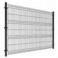 China 50x200mm Mesh 3D Curved Fence Triangle Bended 1.83mx2.5m Panel for sale
