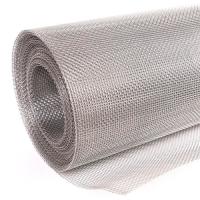 China 304 Stainless Steel Woven Wire Mesh Roll 1.2m 1.5m Width Acid Resistance for sale