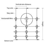 China Fixed Knot Type Galvanized Farm Wire Mesh Fence BWG8-24 for Livestock Protection for sale
