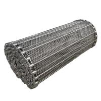 China Food Grade 314 316 Ss Chain Link Conveyor Belt Anti Corrosion for sale