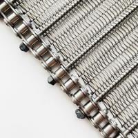 China Food Grade 314 316 Ss Chain Link Conveyor Belt Anti Corrosion for sale