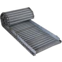 China Cnc Machine Steel Scraps Chips Stainless Steel Conveyor Belt Hinged Metal Belts for sale