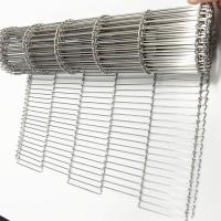 China Customized Size Flat Flex Stainless Steel Conveyor Belt For Food Processing for sale