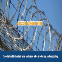 China Hot Dip Galvanized Anti-Climbing Barbed Razor Wire Fence with Low Carbon Steel Wire for sale