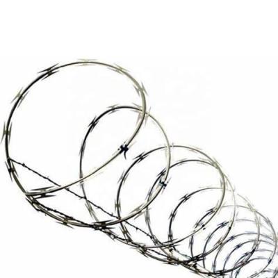 China Galvanized razor Wire Mesh Steel Blade with Barbed Rope for Protective Fence Hot-dip Galvanized Wire Mesh with Barbed for sale