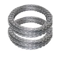 China Barbed Wire Mesh Galvanized Safety Fence Accordion Price Anti Climbing Blade Wire Mesh for sale