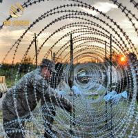 China Hot Dip Galvanized Anti-Climbing Barbed Razor Wire Fence with Low Carbon Steel Wire for sale