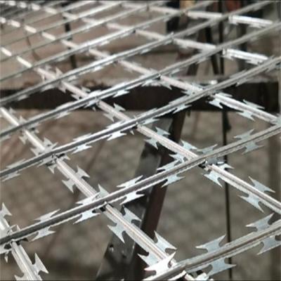China Stainless Steel 304 Razor Barbed Wire Mesh with Border Security Projects Razor Barbed Wire Mesh for sale