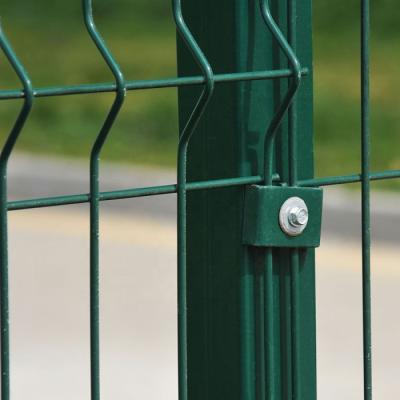 China Yard Link Roll Top Welded Mesh Fencing Pvc Coated Forti V Fold Anti Climbing for sale