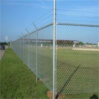 China Silvery 50 Feet Length Galvanized Chain Link Fence Diamond Wire Mesh Corrosion Resistant for sale